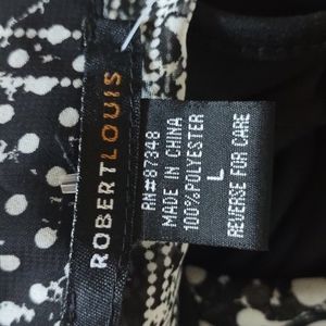 Robert Louis | Dresses | Robert Louis Mix Print Button Tie Waist Midi ...